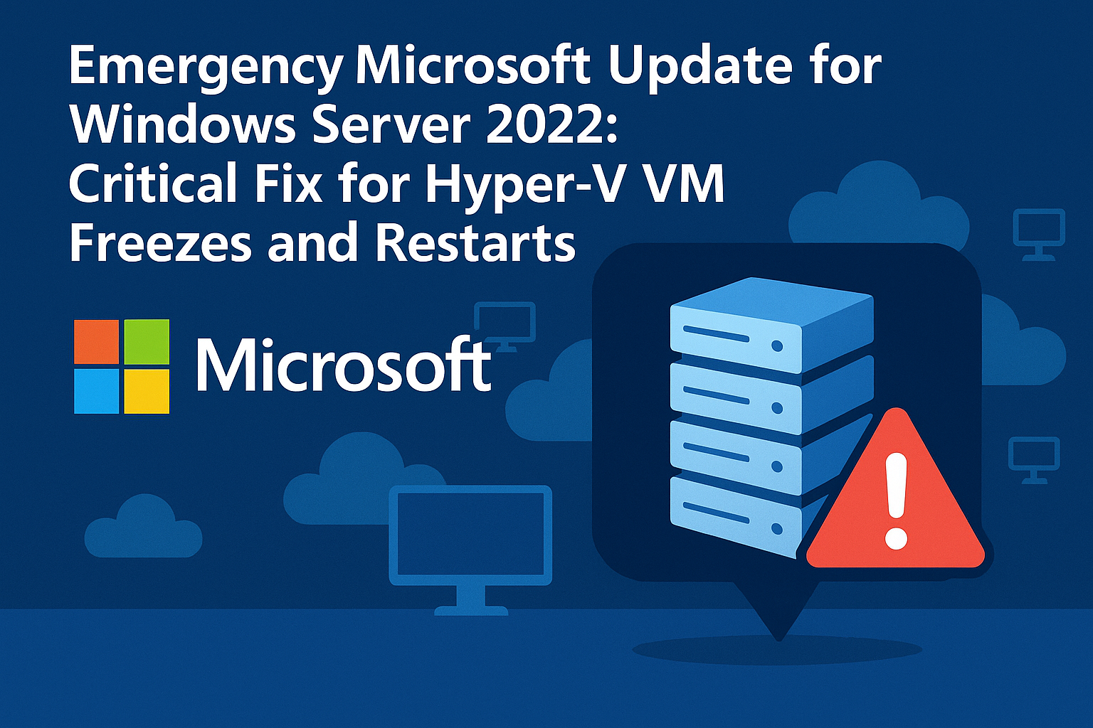 Emergency Microsoft Update for Windows Server 2022: Critical Fix for Hyper-V VM Freezes and ...